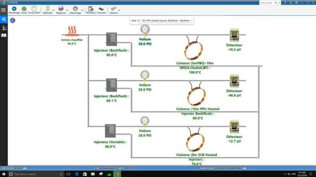 Micro gas chromatography equipment coupled to mass spectrometry - Certech